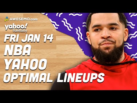Yahoo NBA Lineups Friday 1/14/22 | NBA DFS Yahoo ConTENders Awesemo.com Today