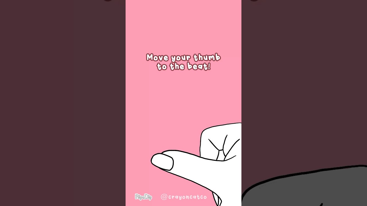 Thumb Dance Challenge! 👍 #interactivegame #thumbchallenge #rhythmgame #animation #flipaclip #funny
