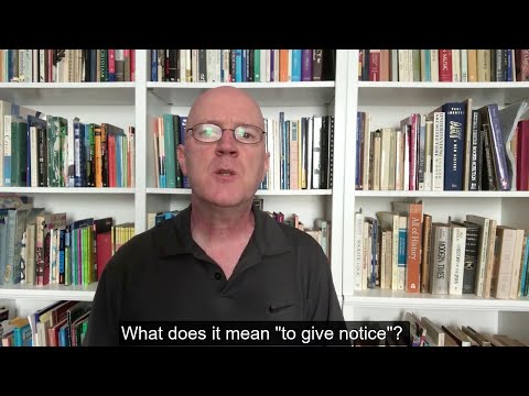 What Does It Mean "To Give Notice" At Your Job?