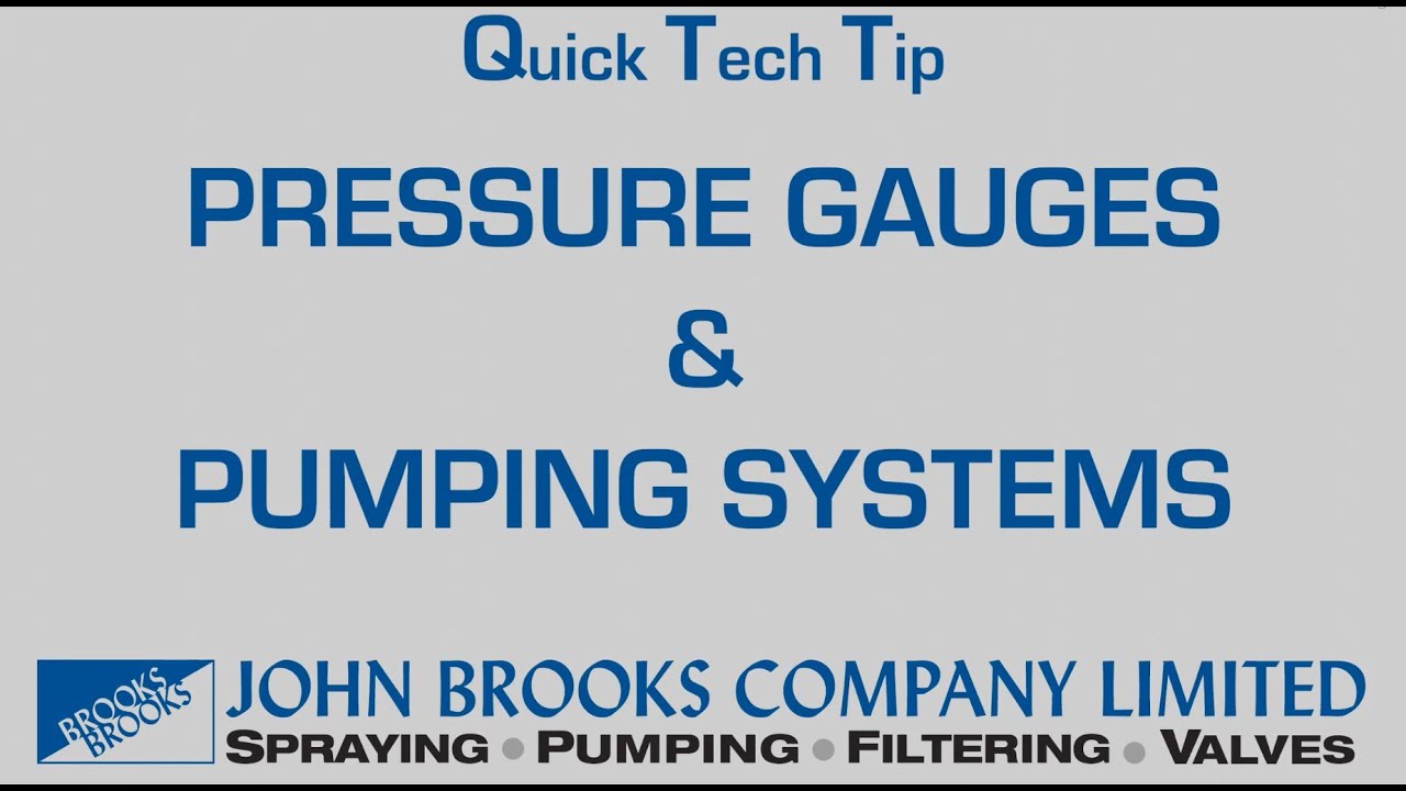 Pressure Gauges and Pumping Systems by John Brooks Company