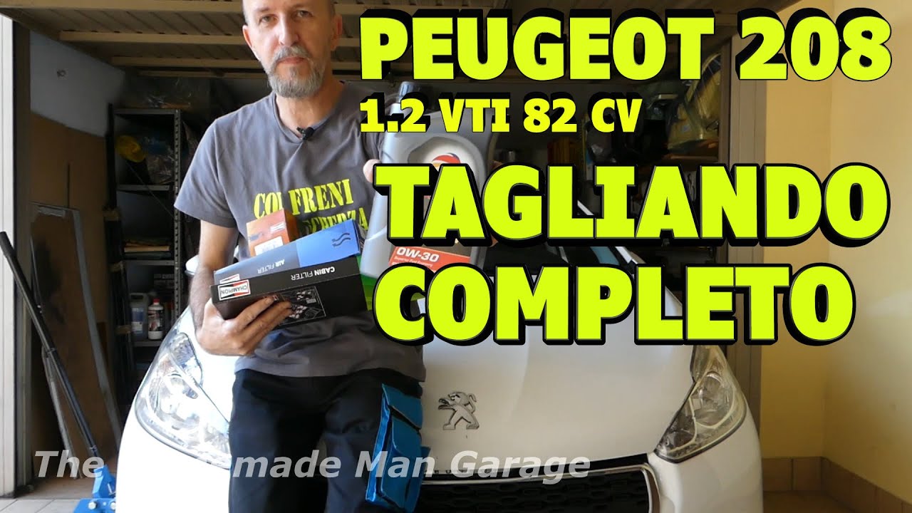 Tagliando Completo Peugeot 208 1.2 vti 82 cv. Olio e tutti i filtri