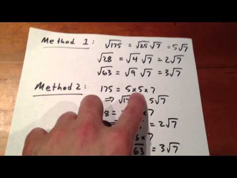 Simplify  [sqrt(175) - sqrt(28)] / [sqrt(63)]