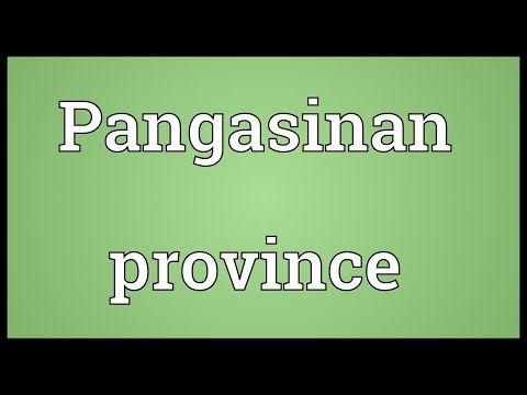 Pangasinan province Meaning