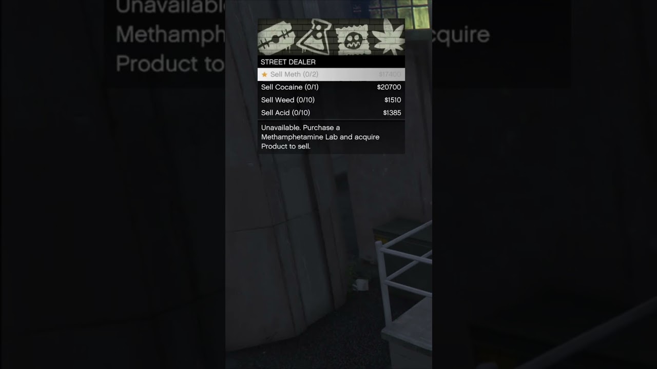 GTA 5 , Street dealer , weed sell - cocaine sell - acid sell $$ #shorts  #gta #grandtheftauto