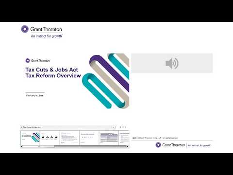 Grant Thornton Webcast: India - US Tax Reforms