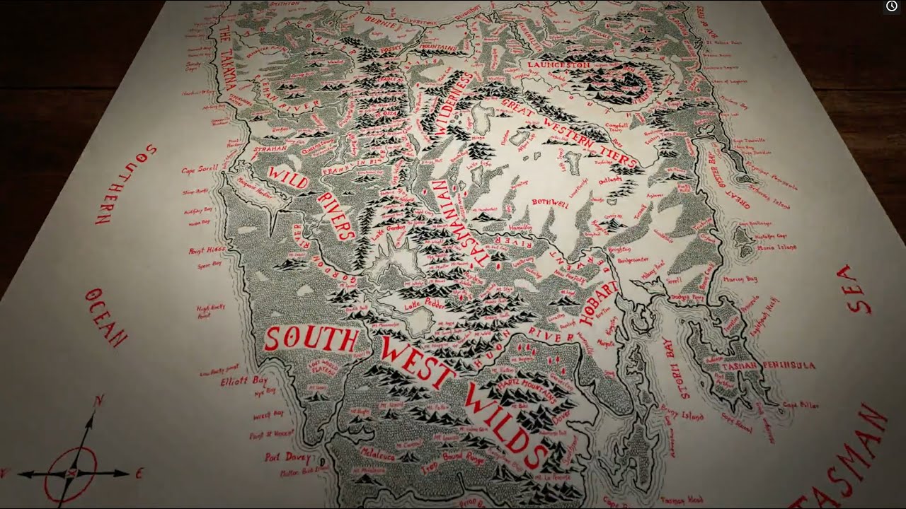 Map of Tasmania