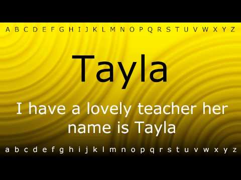 Here I will teach you how to pronounce 'Tayla' with Zira.mp4