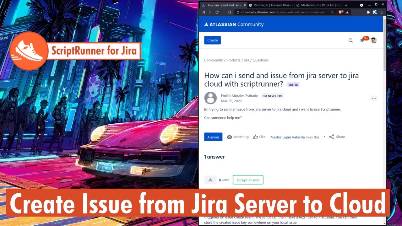 ScriptRunner for Jira - Create issue from  Server to Cloud