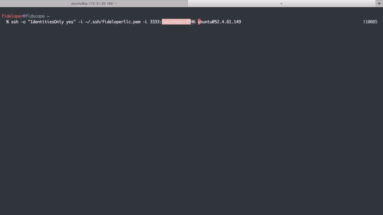 02 Connecting to MySQL via SSH