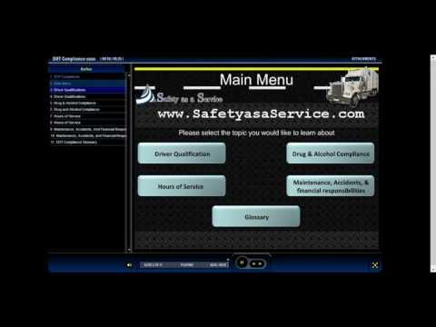 D.O.T and FMCSA Compliance Training