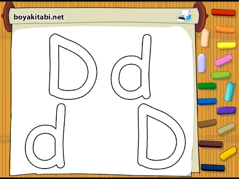 Alphabet Coloring Pages - Letter D Coloring Page