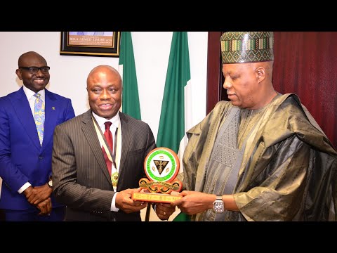 CIBN PAYS A COURTEST VISIT TO THE VICE PRESIDENT OF NIGERIA, H/E KASHIM SHETTIMA
