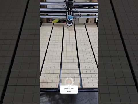 Onefinity CNC Grid Line Carving! ⚙️ #onefinitycnc #4x4cnc #cncrouter #cncmachines