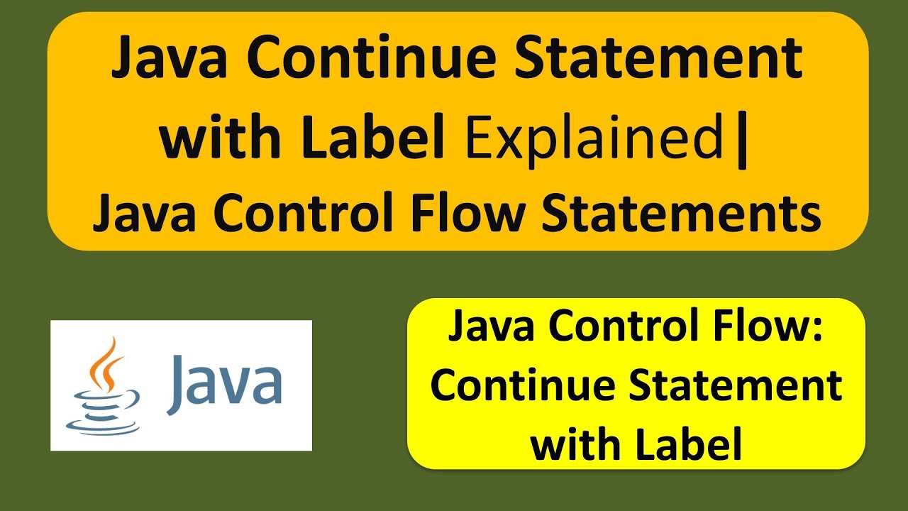 Java Continue Statement with Label Explained| Java Control Flow Statements | Java Tutorial