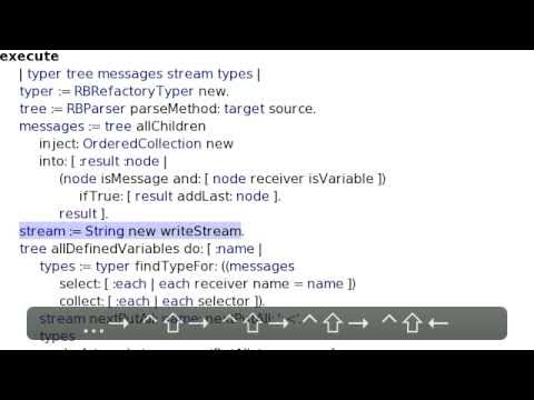 Structural code navigation in OmniBrowser