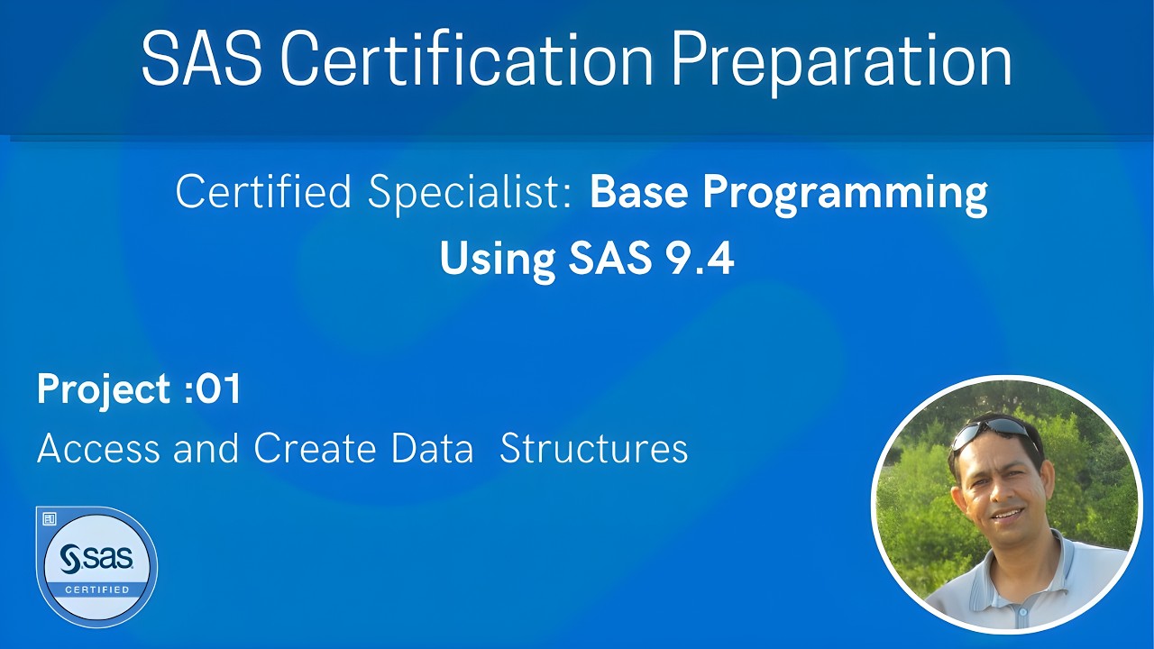 SAS Certification Preparation for Base Programing using SAS9.4 _Project1.