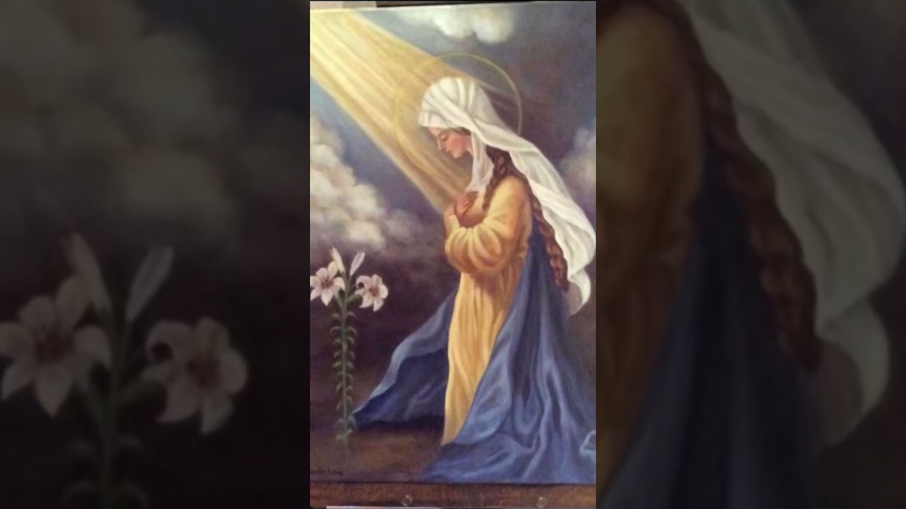 Catholic painting - Blessed Virgin Mary oil x canvas #catholic #catholicart #catholicartist #paint