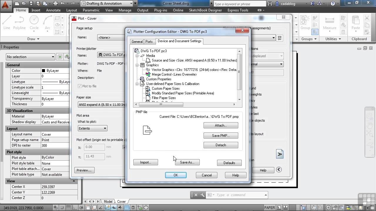 Advanced AutoCAD 2014 Tutorial | Plotting With PC3 Files