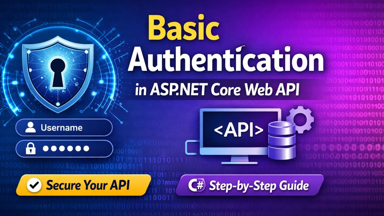 Basic Authentication in ASP.NET Core Web API | Custom Handler & Role-Based Authorization