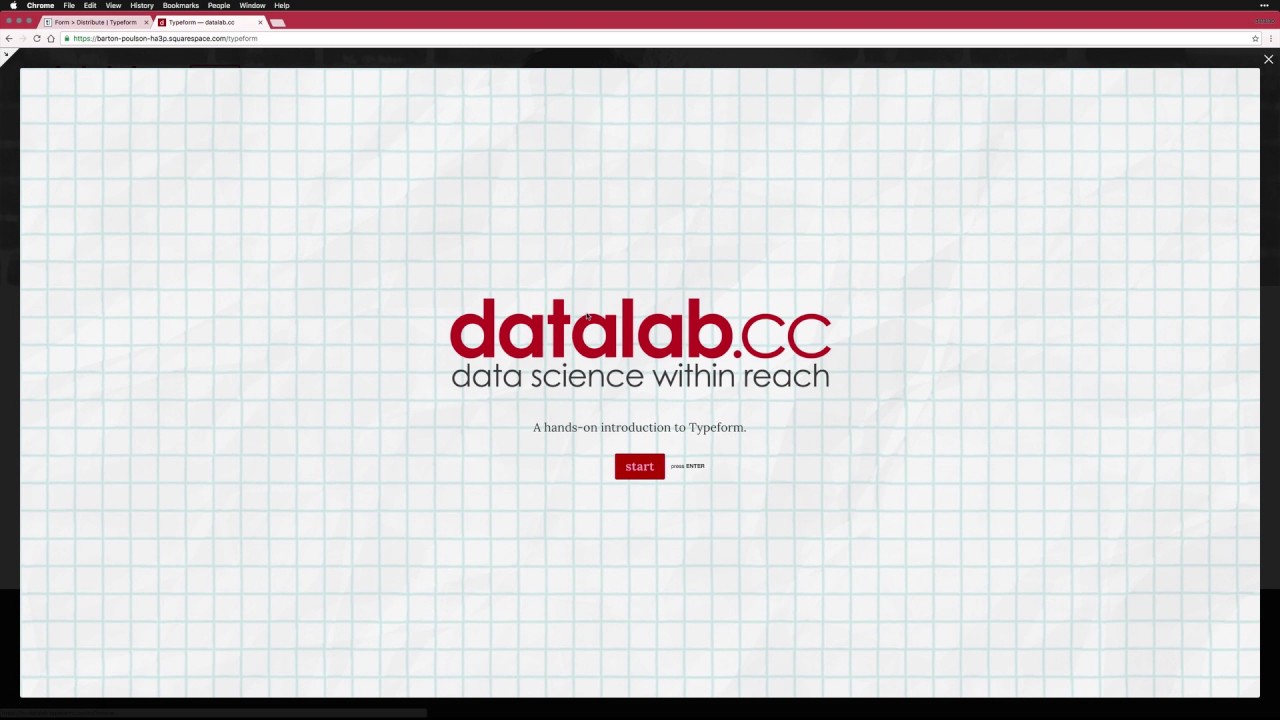 Embedding Forms - Typeform 1.0 (2016) - 6.2