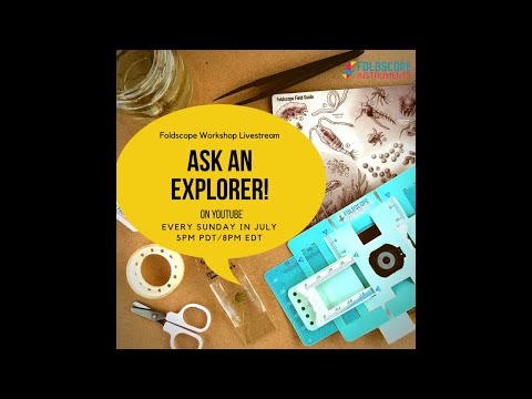 Ask an Explorer! Foldscope Workshop Livestream #008
