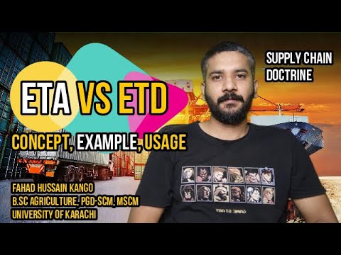 What Is ETA And ETD | Difference Between ETA & ETD | Urdu-Hindi-SCM