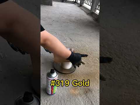 AEROPAK Metallic Spray Paint :gold and chrome. #aeropak #aerosol