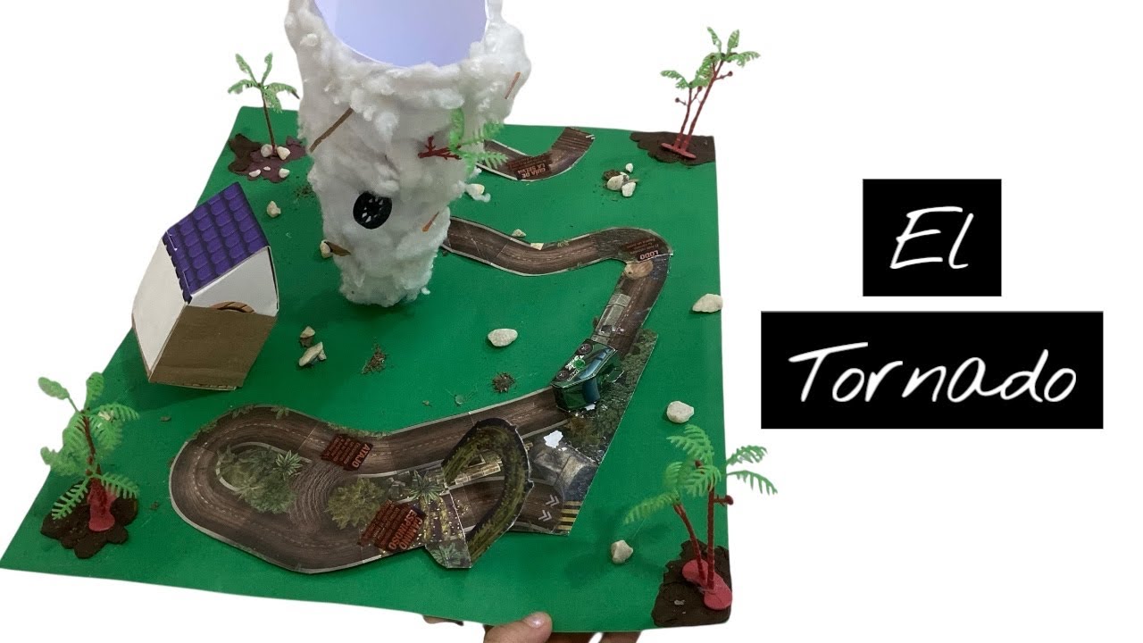 Cómo hacer maqueta del tornado - Fenómenos naturales