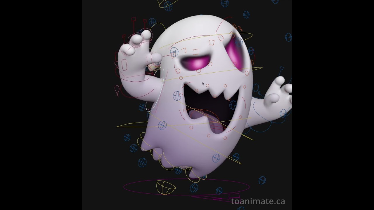 Ghost Rig Demo - FREE Blender Rig