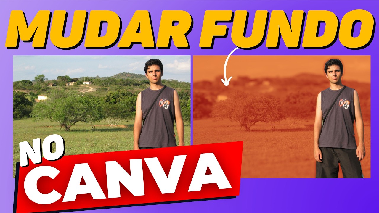 Como Alterar a Cor do Fundo de uma Imagem no Canva | Clic do Zero