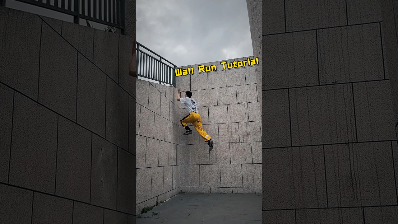 How to get up the high wall tutorial ! #parkourtutorial #wallrun