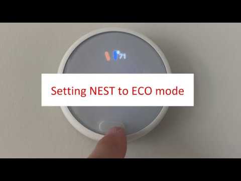 Setting NEST Thermostat to ECO Mode