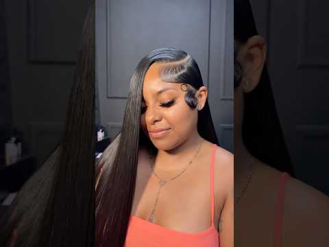 Sidepart Quickweave 🥰#hairstyling #hairtutorial #hairstyle #quickweave #sidepart #hair