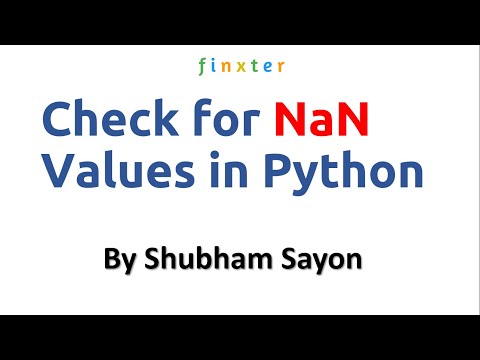 Check for NaN Values in Python