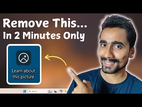 How To Remove Learn About This Picture Icon From Desktop? | Windows 11 & 10