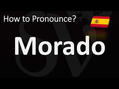 How to Pronounce Purple (Morado) in Spanish