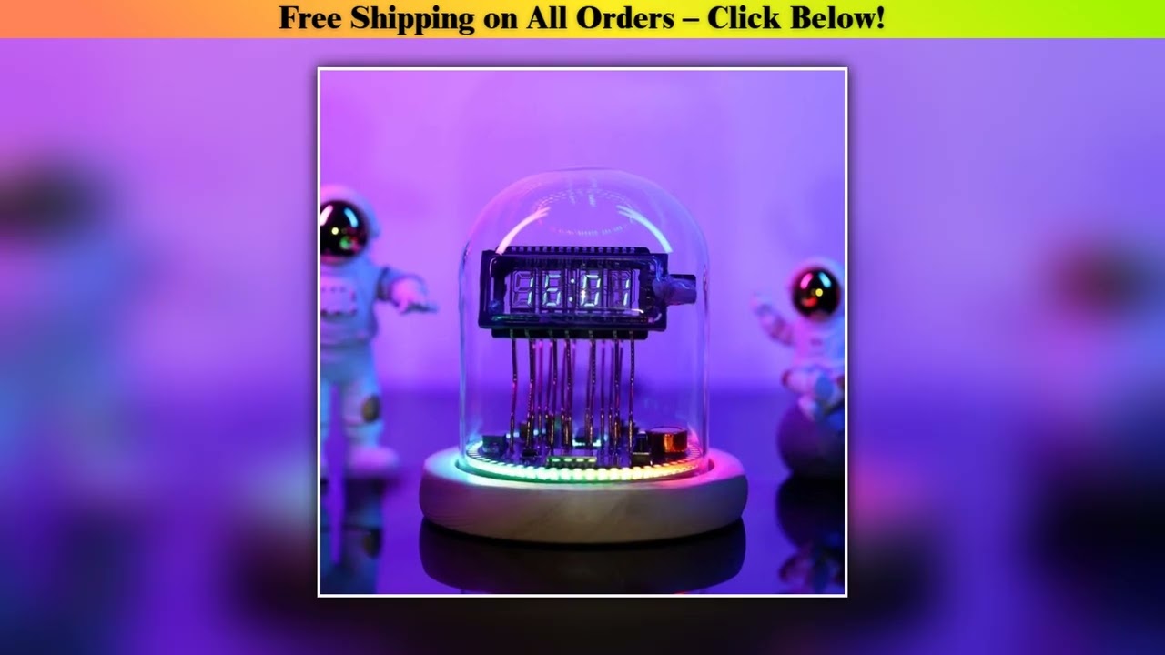 Retro Digital Clock Table Decoration Nixie Tube Clocks Living Room Led Clock Luxury Decor Desk
