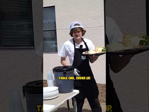 100 Pound Steakhouse Restaurant For The Homeless! #shorts