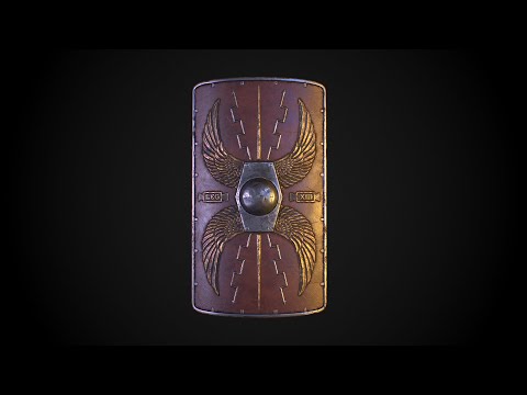 roman shield (scutum) turnatable