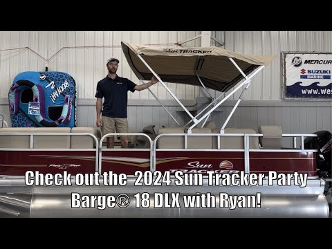 Check out the 2024 Sun Tracker Party Barge® 18 DLX with Ryan!
