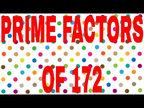 PRIME FACTORS OF 172