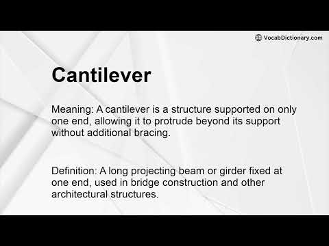 Cantilever Meaning