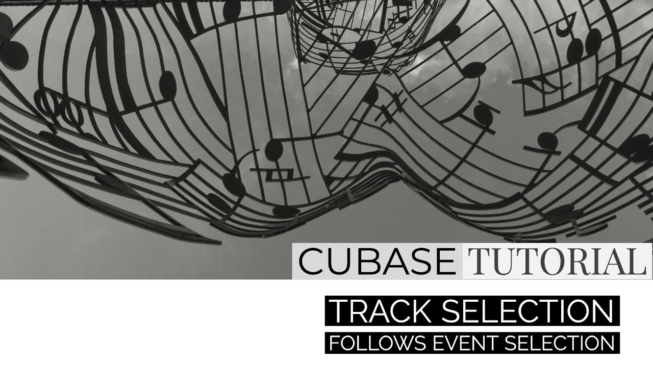 Cubase Tutorial - Track Selection Follows Event Selection