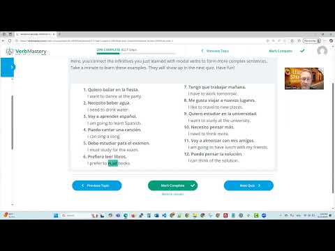 Learn Spanish Infinitives Part I Sentence Examples