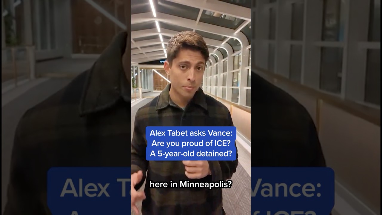 Alex Tabet asks Vance: Are you proud of ICE? A 5-year-old detained?