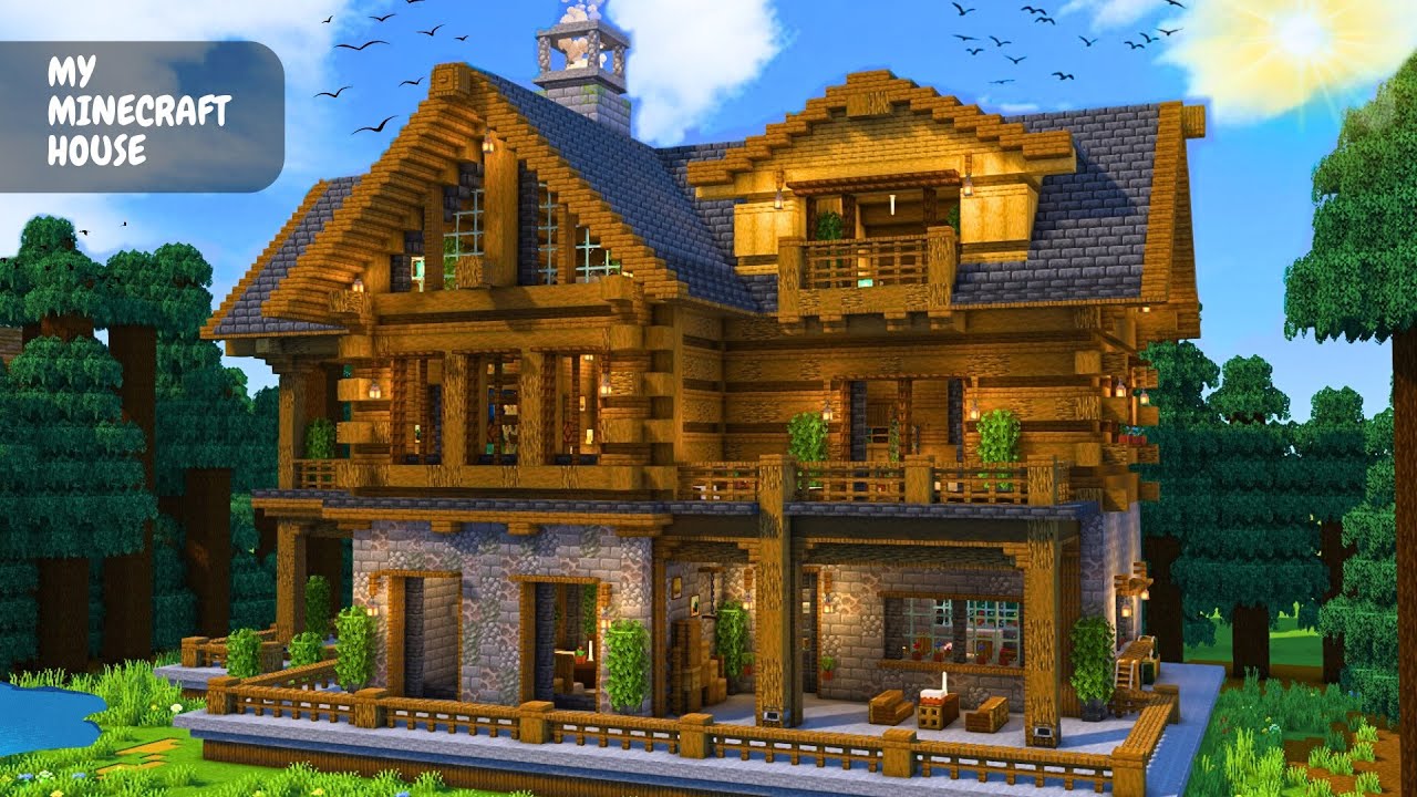 Minecraft: How to Build a Large Spruce Mansion (Easy to Build) | Tutorial - Minecraft Builders