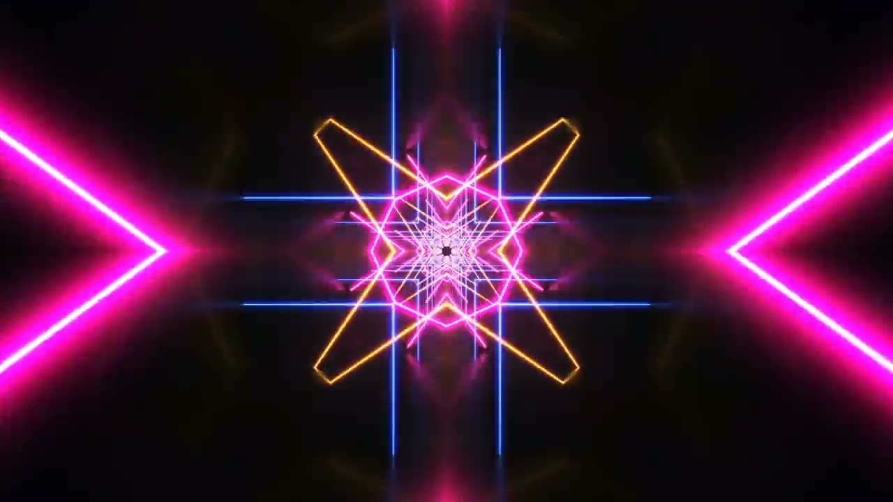 6 Hours 4K UHD Laser Time Travel Infinite Glow | Background Party