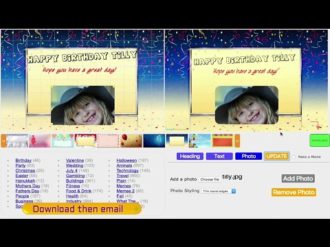 Free eCard Maker - Send Birthday eCards - Add Photos and Send | Design Some Cards