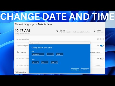 Change Date and Time on Windows 11!