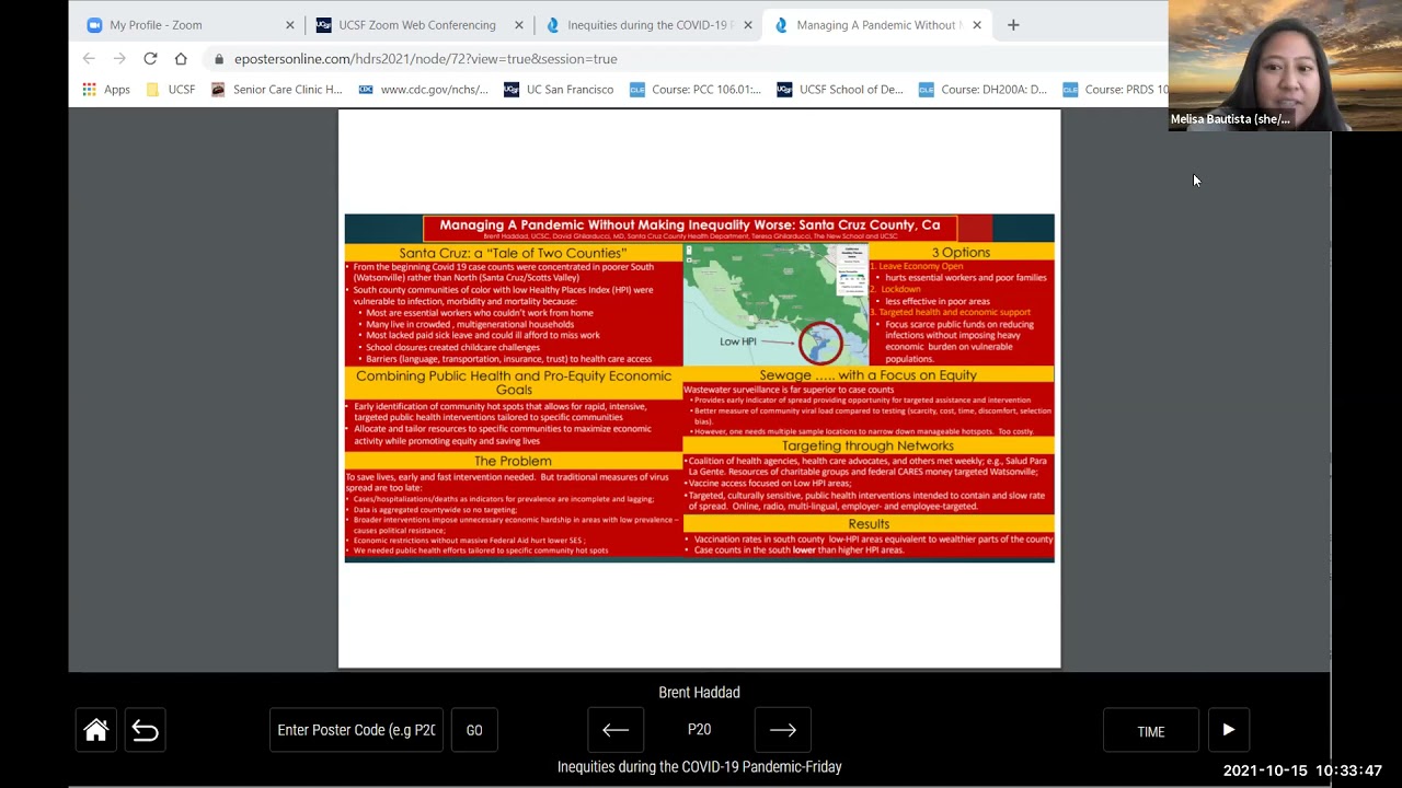 UCSF HDRS - Poster Presentations - Inequities during the COVID-19 Pandemic (Friday)